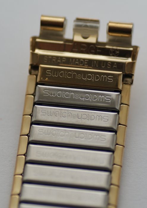 Genuine Swatch Watch Strap Gold Plated 19mm Bracelet Band - Etsy