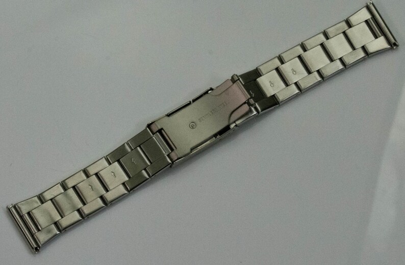 Steel Watch Bracelet Push Button Clasp 18mm 20mm 22mm Black | Etsy