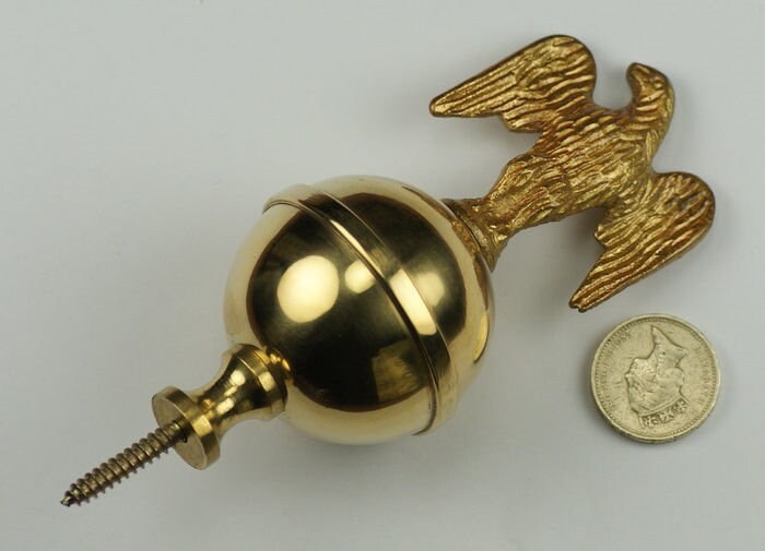 BRASS FINIAL spire eagle clocks longcase/grandfather case | Etsy