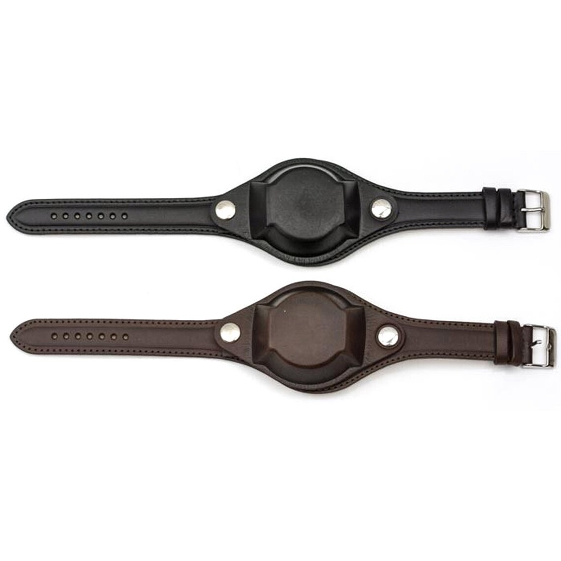 PREMIUM Military Leather Strap & Cover 20mm Black Brown Watch - Etsy