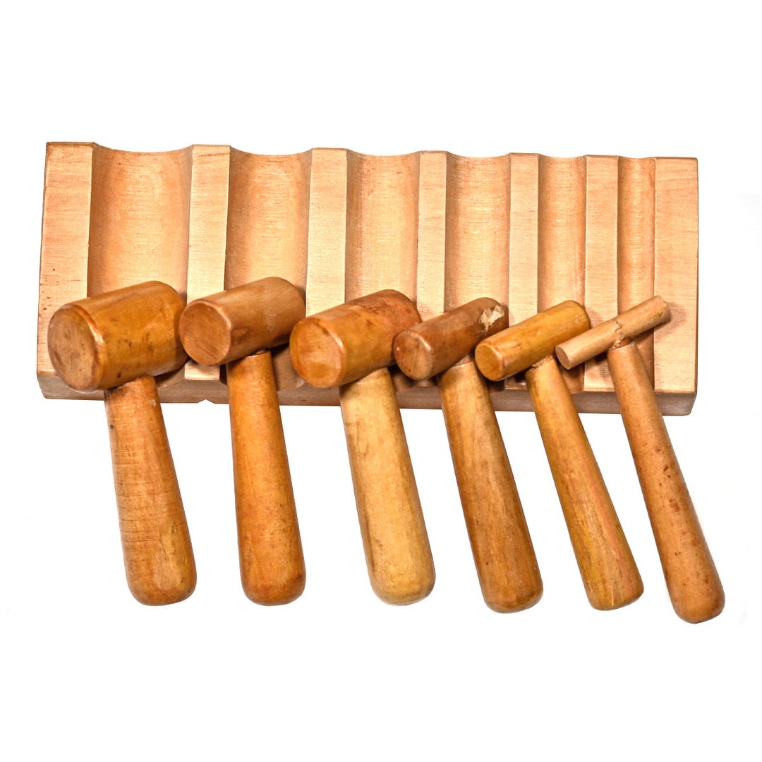 Wood U Shape Channel Dapping Doming Forming Swage Block 6 Punches ...