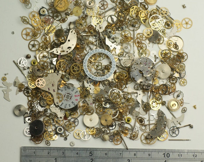 Steampunk Cyberpunk Jewellery Cogs & Gears Watch Parts Craft Arts ...