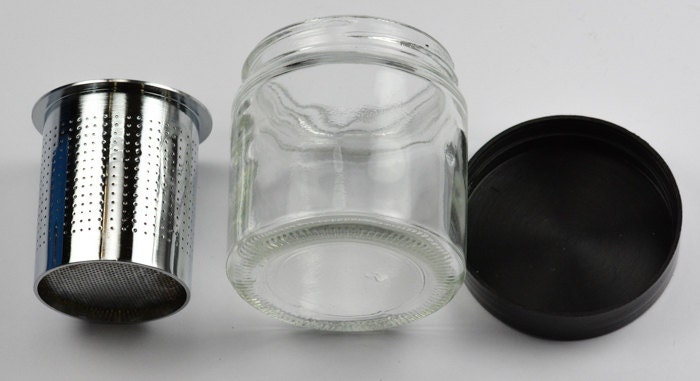 Glass Jar With Steel Sieve for Cleaning Watch Parts or Gems - Etsy