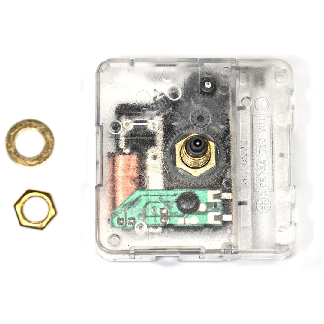 Clock Movement Quartz Mechanism New Replacement Clear Transparent ...