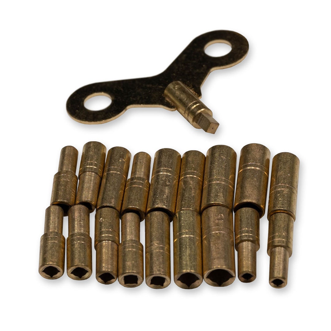 ALL SIZES Clock Winding Keys Kit Set Size 000 15 Mantle Longcase ...