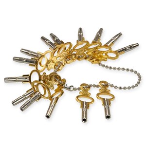 Value Set of 14 Pocket Watch Keys Size 00-12 Tools New Brass Small ...