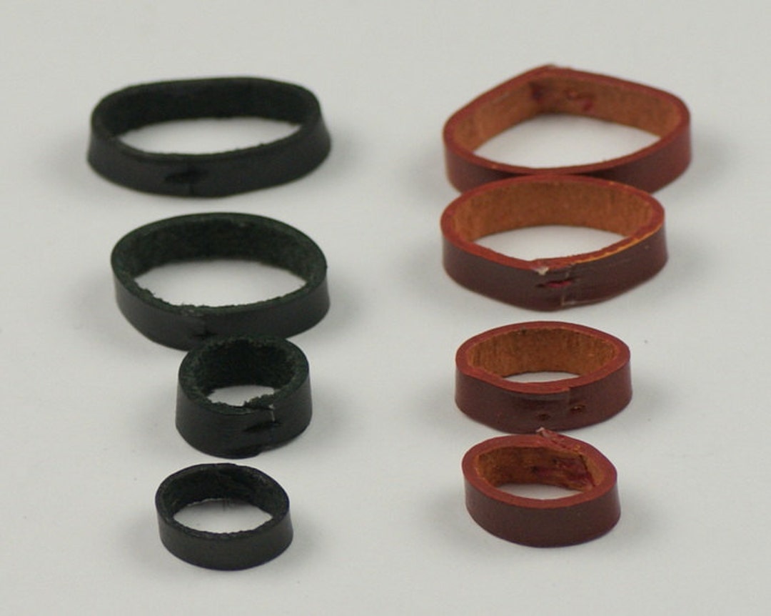 Leather Strap Retaining Ring Loop Hoop Keeper Black Brown Straps Buckle ...