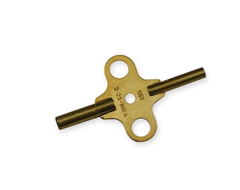 Long Shaft Winding Clock Key Winged Type Brass 1.75mm to 6.75mm Keys ...