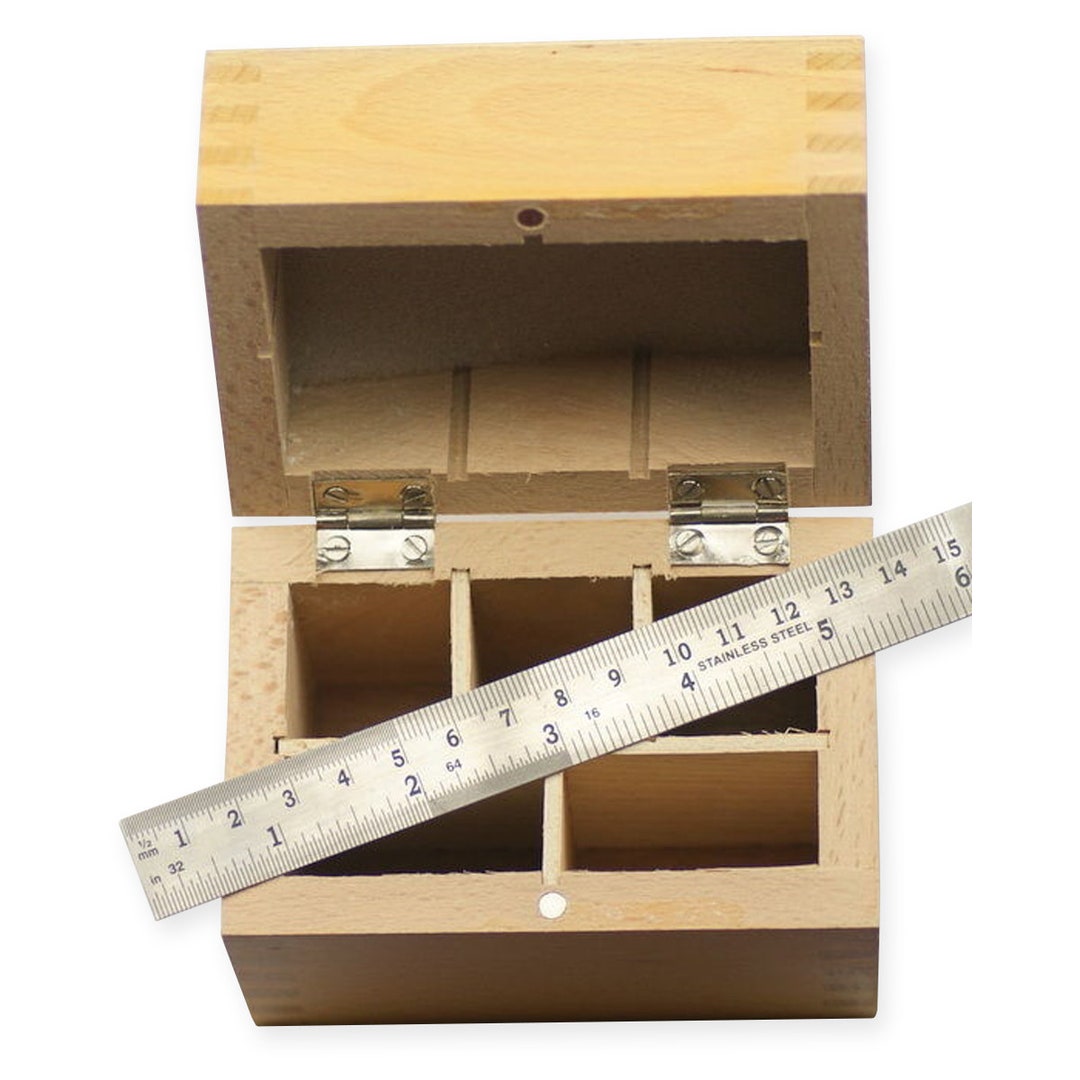 Wood Box for Acid Bottles Gold Test Kits Store Safe Testing Solution ...