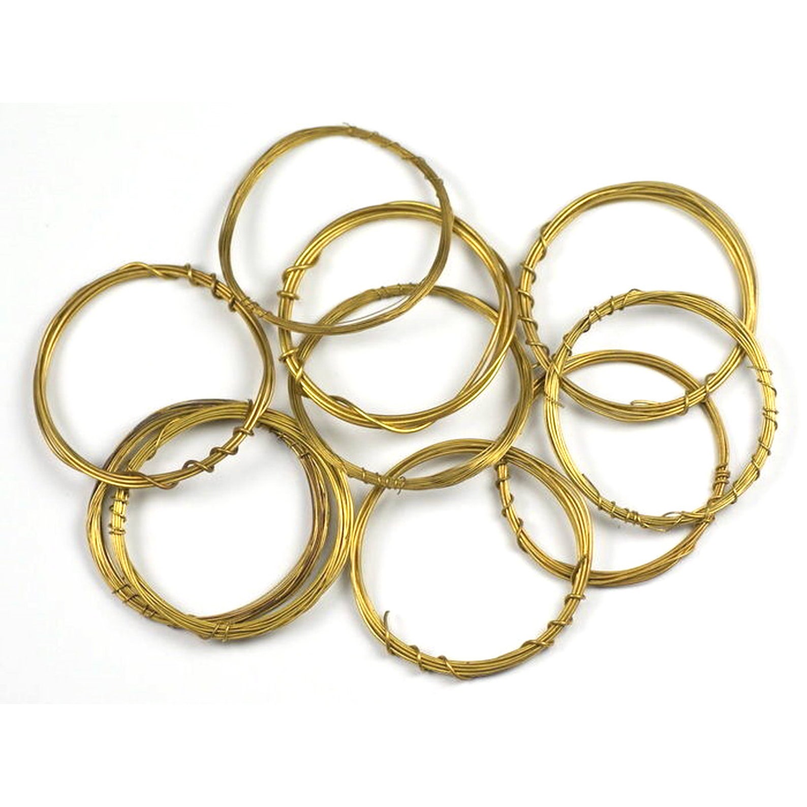 Brass Wire Tension Spool Assortment Clocks 10x Guage 18-27 Clock Spring ...