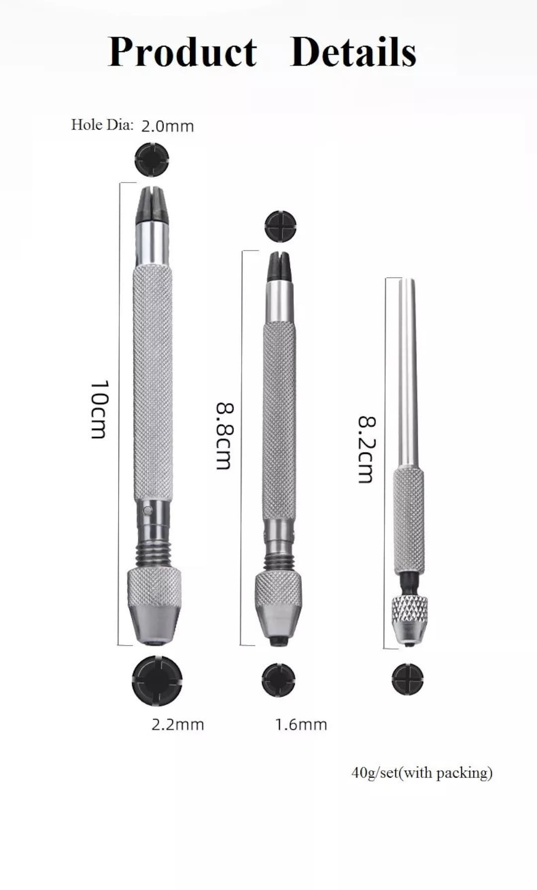 Set Pin Vices for Twist Drills Watch Jewellery Repairs Vice Chuck ...