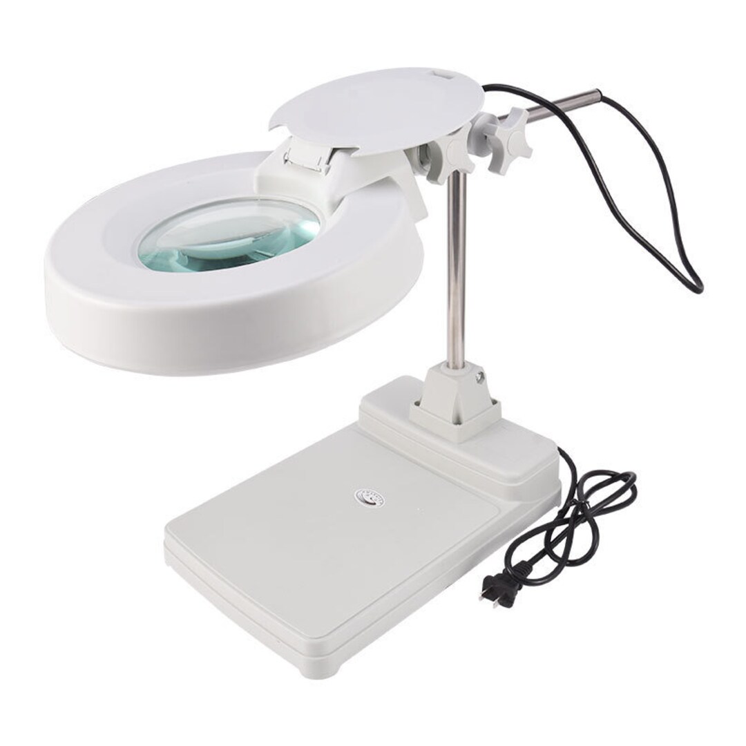 Pro Watchmakers 20x Magnifying Desk Lamp Cover LED Light Glass ...