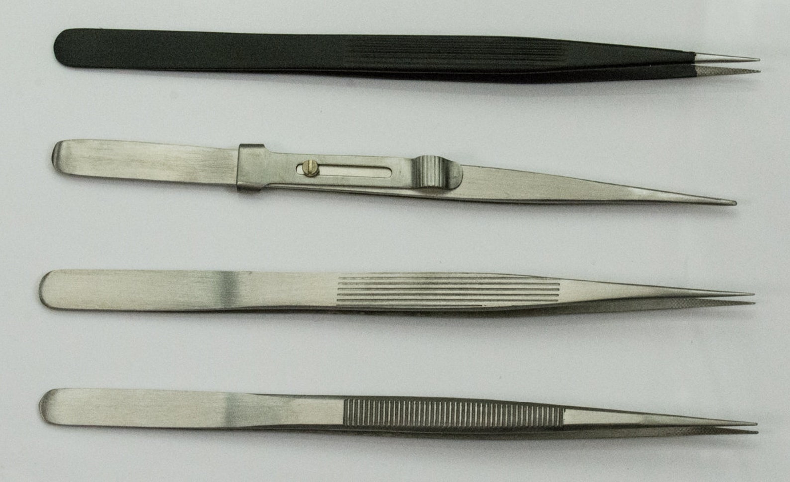 4 Jewellers Tweezers Set Locking Titanium Epoxy Watch & | Etsy