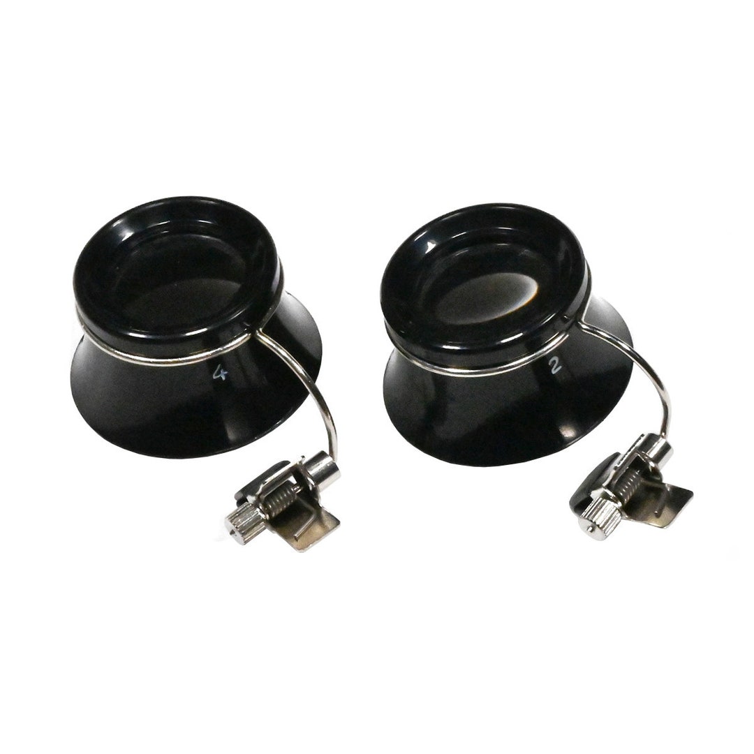 Loupe Eyeglass Spectacles GLASSES CLIP ON 5x 2.5x Magnifier Watchmakers ...