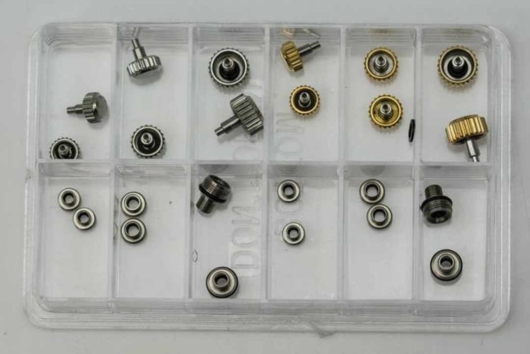 Set Crowns Tubes Gaskets Rolex Assortment Steel & Gold Plated Twinlock ...