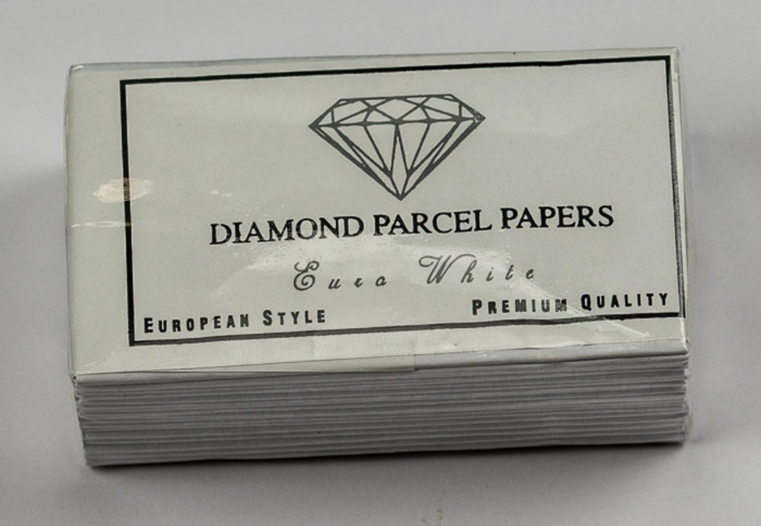 Diamond or Gem Stone Parcel Paper Pack 25 Jewellers Storing Packing ...