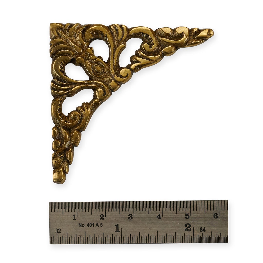 58mm Spandrel Clock Case Decor Corner Ornamental Brass Grandfather ...