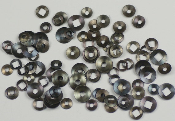 100 Domed Clock Washers Round & Square Hole Clockmakers - Etsy UK