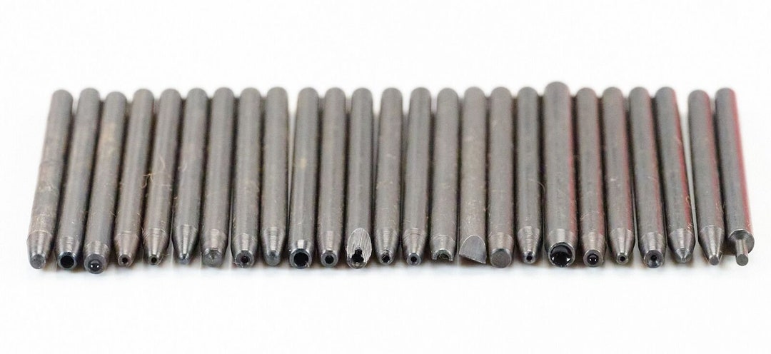 25 Mixed Staking Punches Watchmakers Watch Repair Tool Stake Anvil Set ...