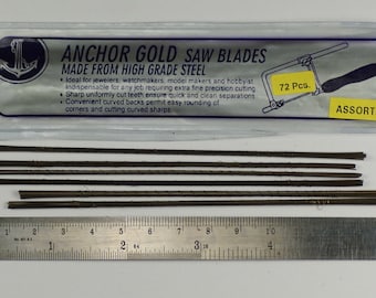 2/0 Piercing Saw Blades Pack of 144 Blades for Jewelry Watch Making SAW ...