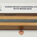 Screwdrivers Emery Sharpening Stone Wood Base Tools Finishing Sharpener ...