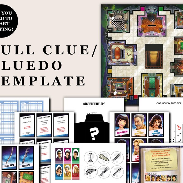 Clue Game - Etsy