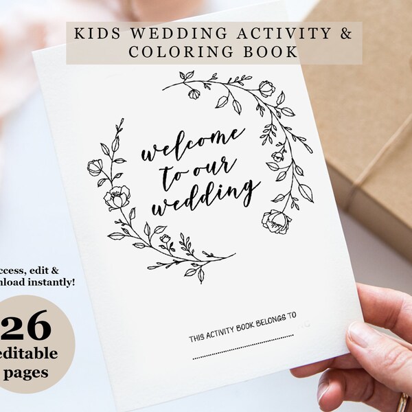 Wedding Activity Book - Etsy