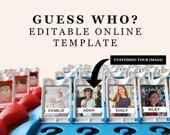 Guess Who Custom Template - Etsy