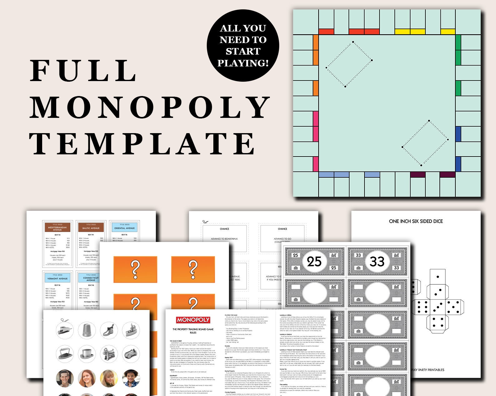 Custom Monopoly Gifts - Etsy