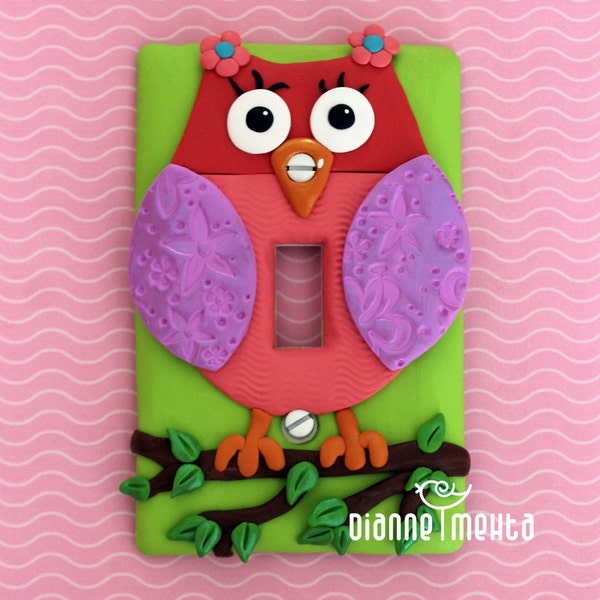 Owl Switch Plate - Etsy
