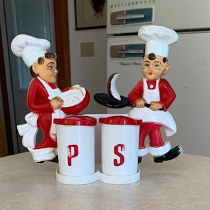 Whimsical Wall Mount Italian Theme Salt & Pepper Shaker Set - Etsy