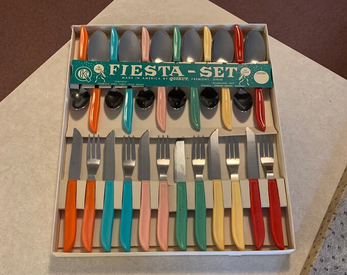 New in Box Fiesta Set 24 Piece Made by Quikut - Etsy