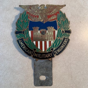 American Military Engineers Badge License Plate Topper - Etsy