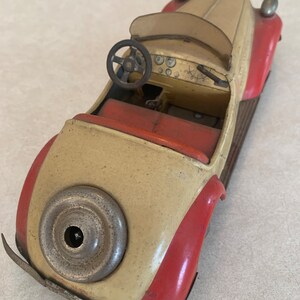 DISTLER Tin Wind up Convertible BMW Toy Car Working German - Etsy