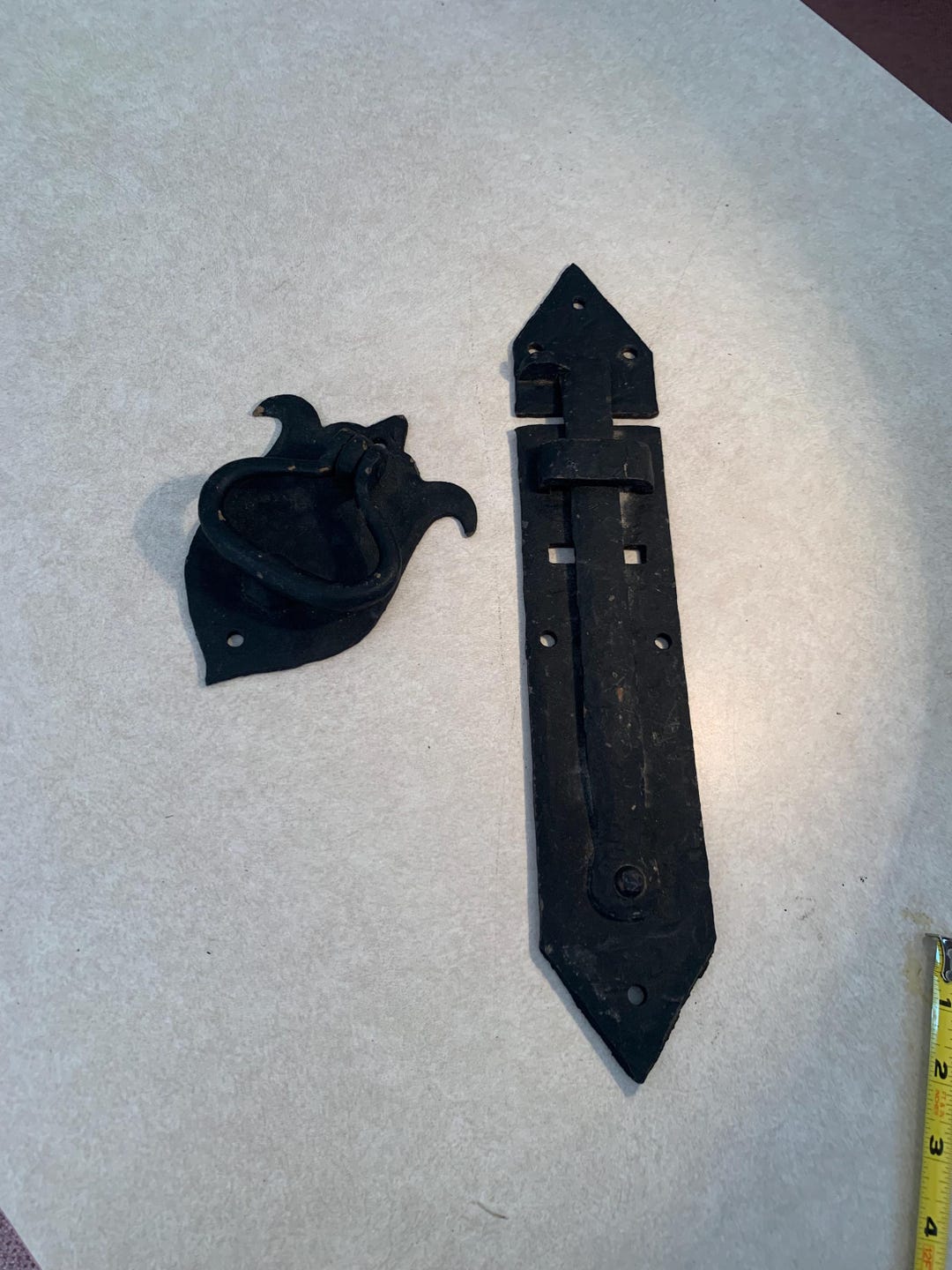 Hand Forged Arts & Crafts Door Knocker Latch Hasp - Etsy