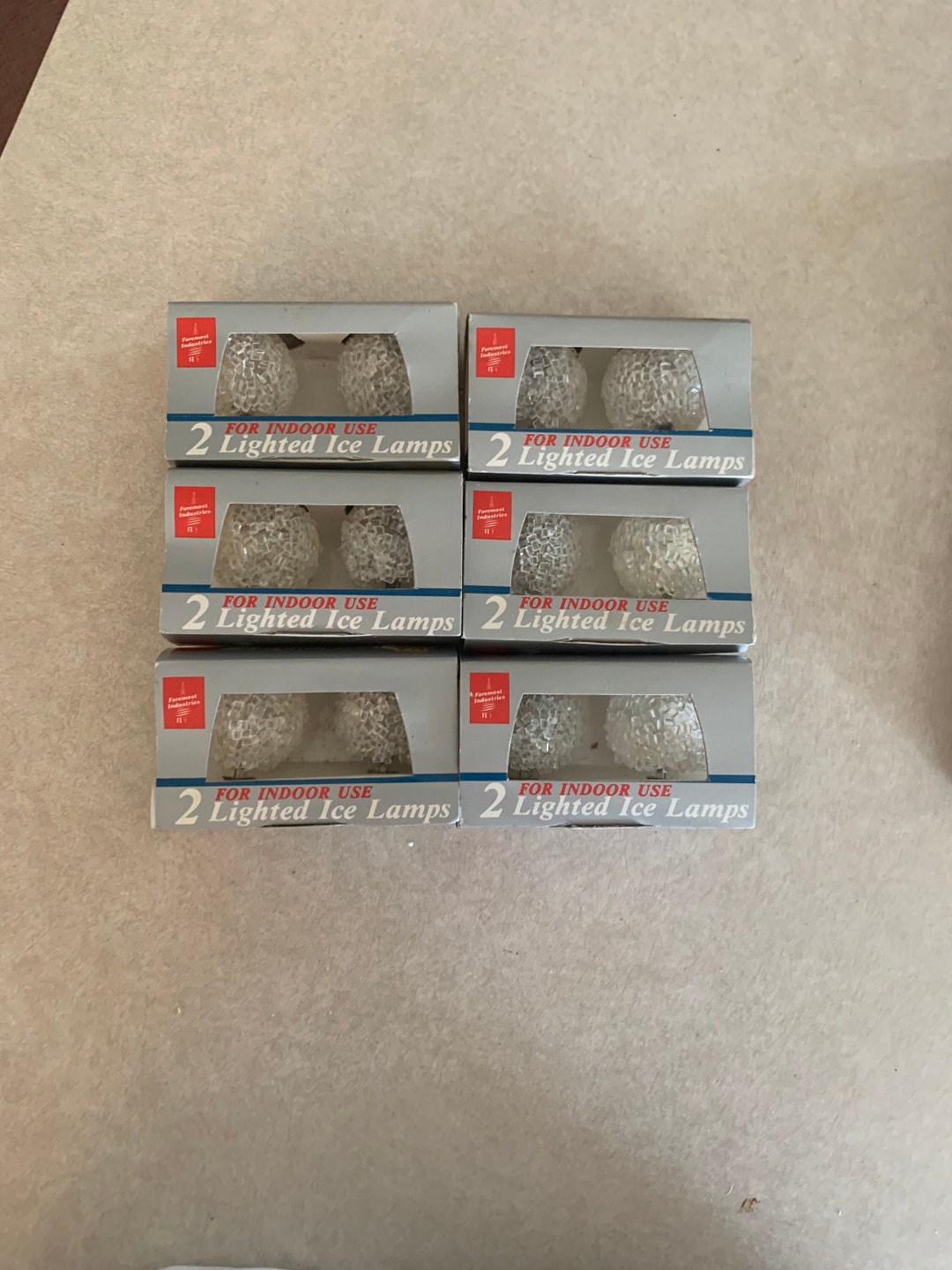 Set of 12 Lighted Ice White Lamps Bulbs - Etsy