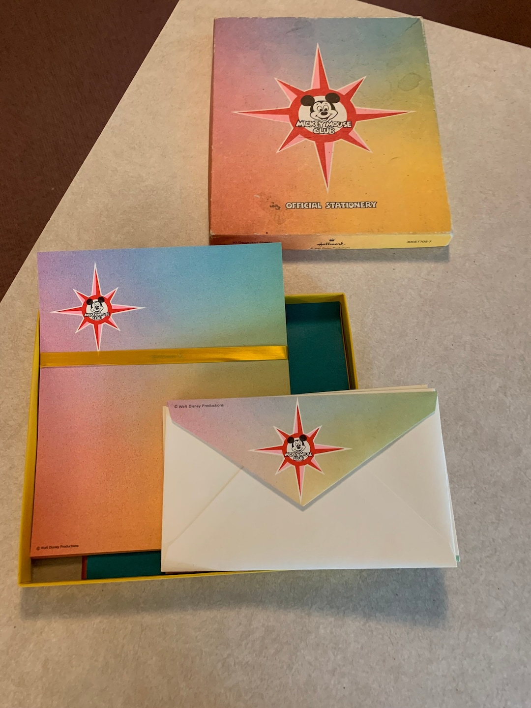 Mickey Mouse Club Walt Disney Stationary Envelopes Hallmark - Etsy
