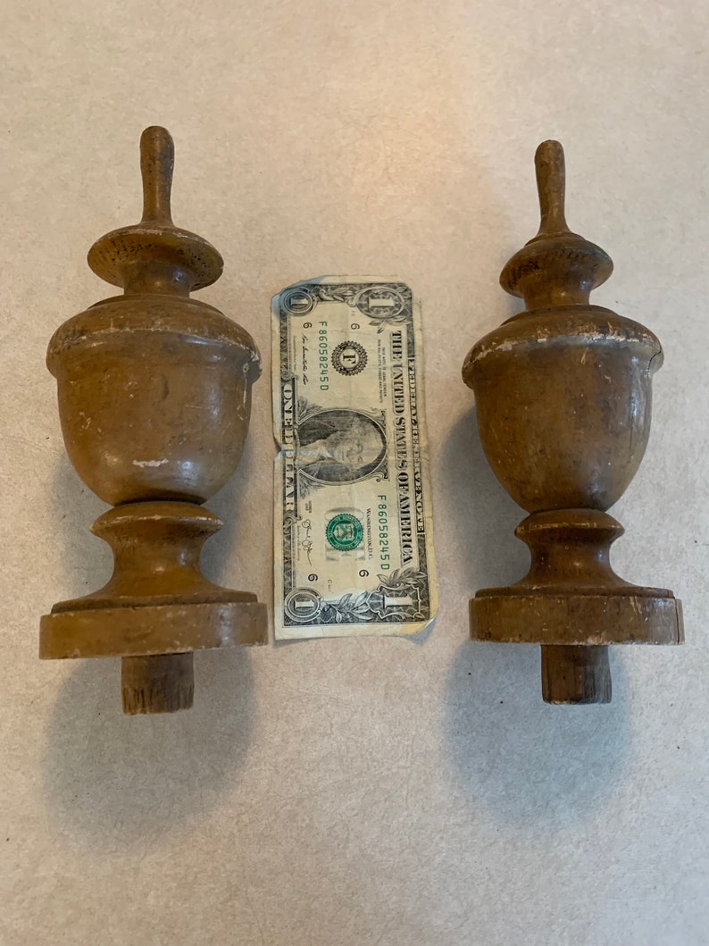 Nice Old Set of Maple Finials - Etsy