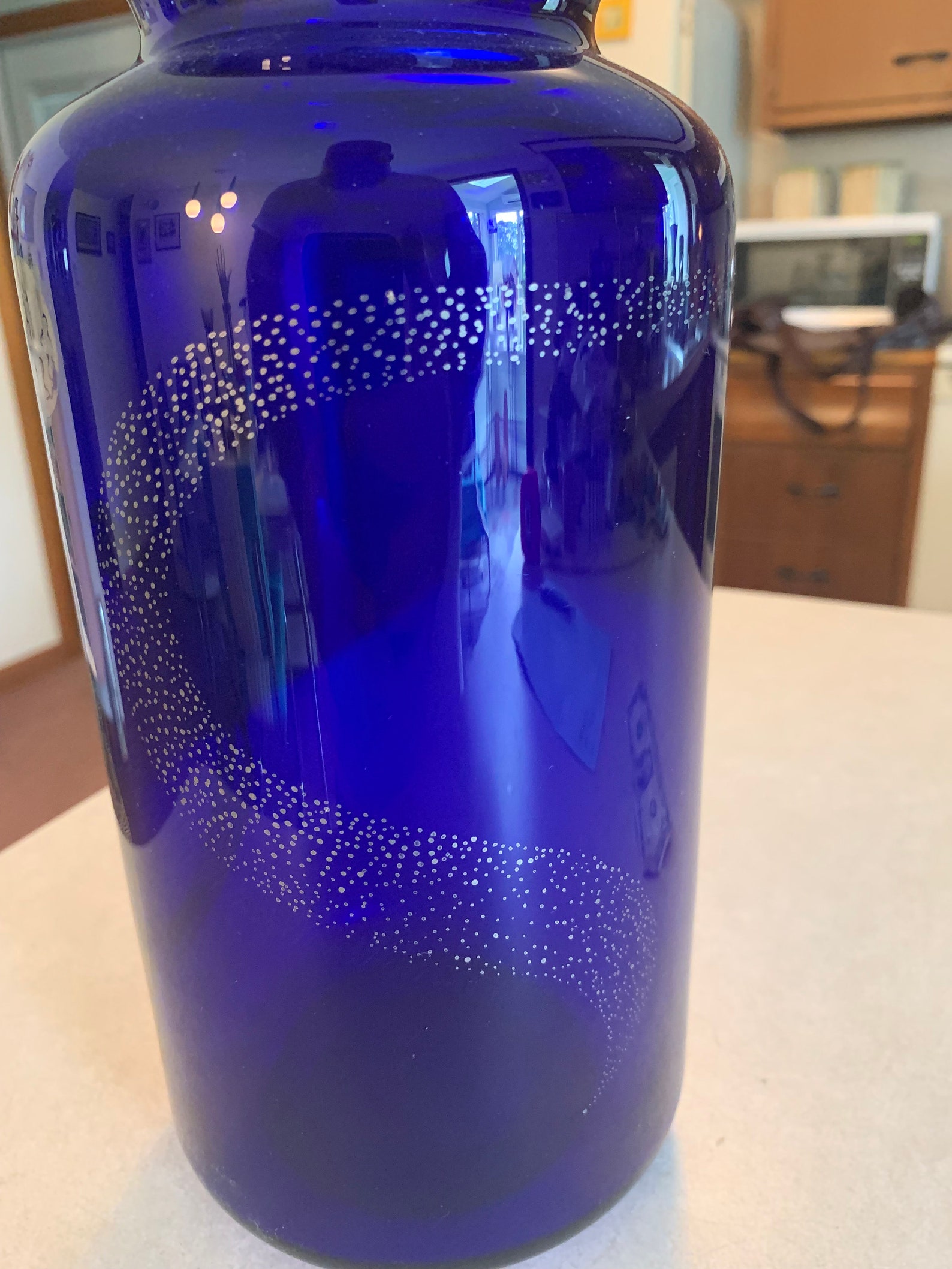 Franklin Mint Cobalt Blue Erte FIREFLIES Vase - Etsy