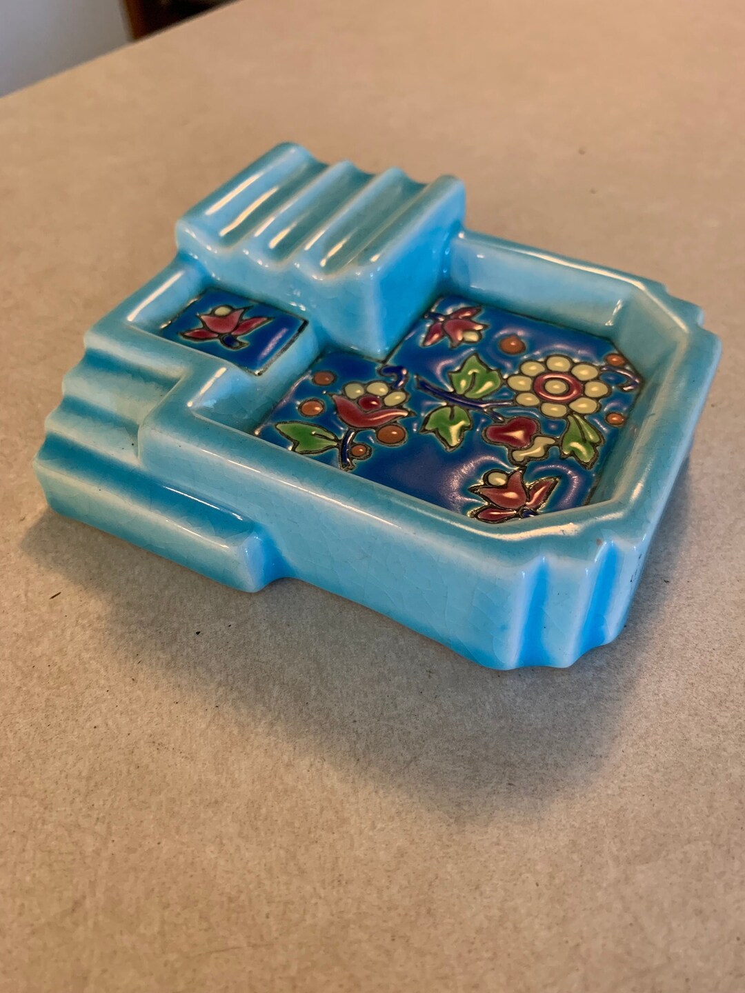 Art Deco EMAUX DE LONGWY France Ashtray Enamel - Etsy