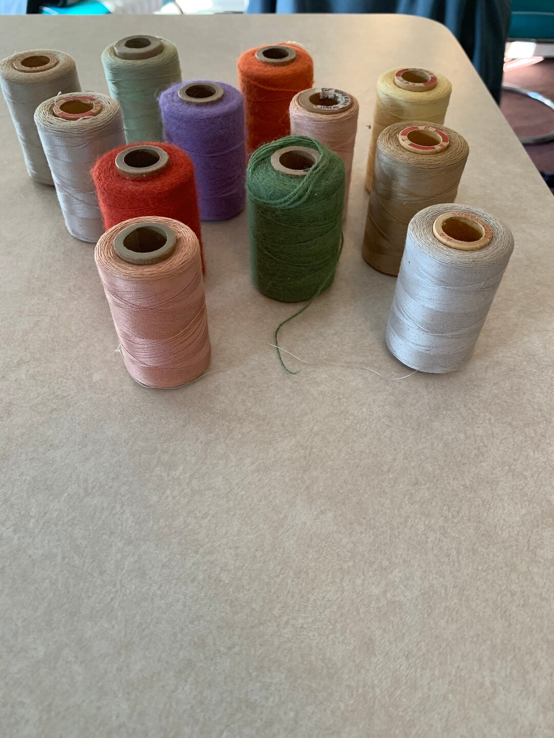 12 Large Spools of Thread - Etsy
