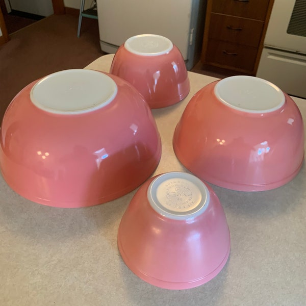 Pink Pyrex Bowls - Etsy