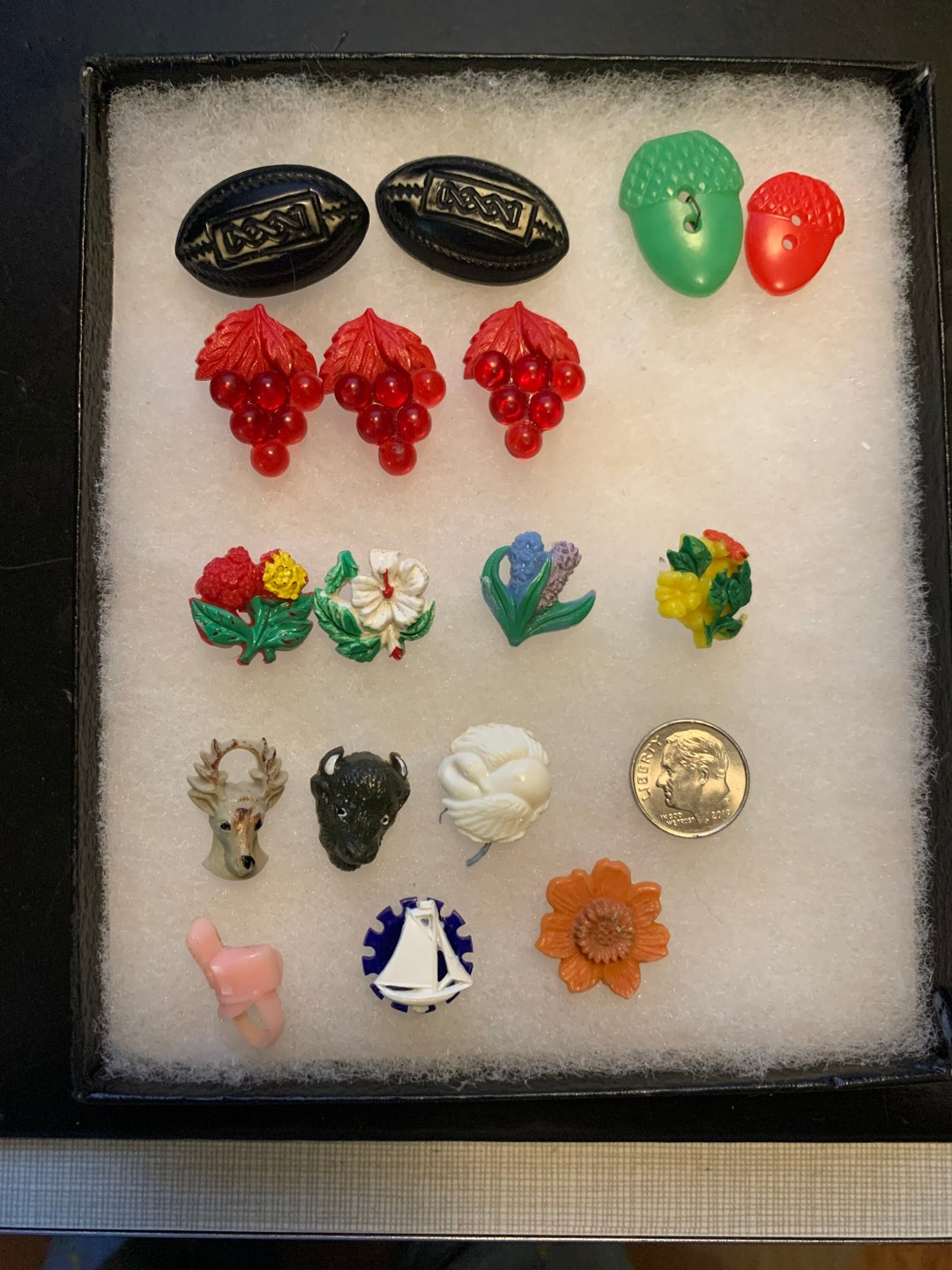Collection of 17 Miniature Novelty Buttons - Etsy