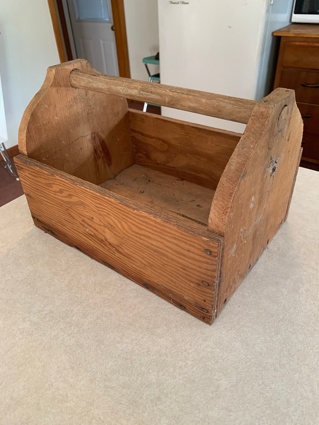 Craftsman Made Wooden Carry All Garden Tools Harvest Tote - Etsy