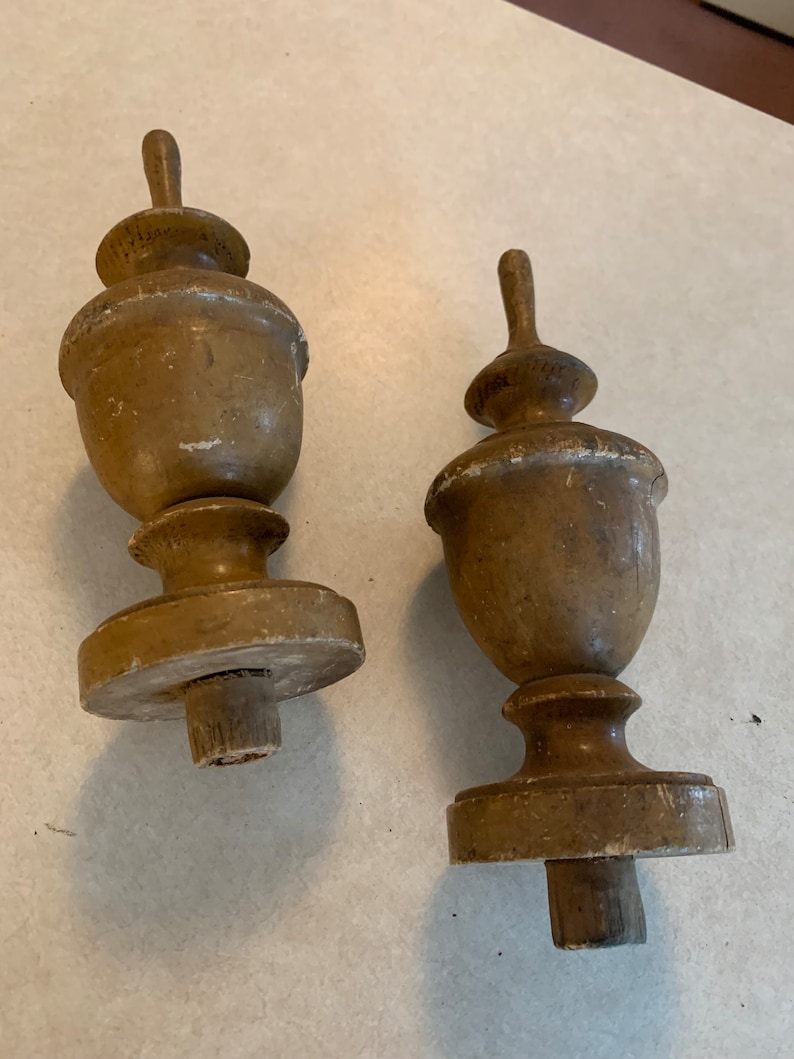 Nice Old Set of Maple Finials - Etsy