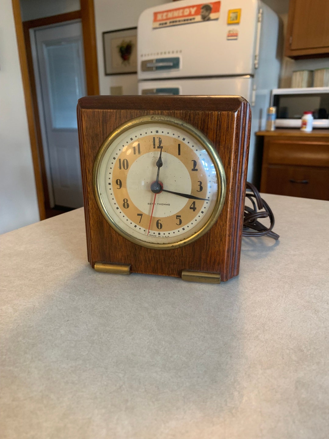 Art Deco SETH THOMAS Table Clock in Nice Hardwood Case - Etsy