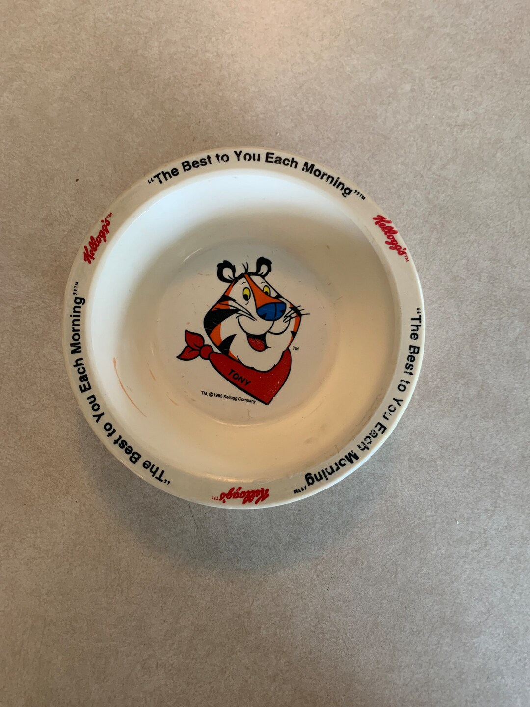 Kelloggs Frosted Flakes Tony the Tiger Cereal Bowl - Etsy