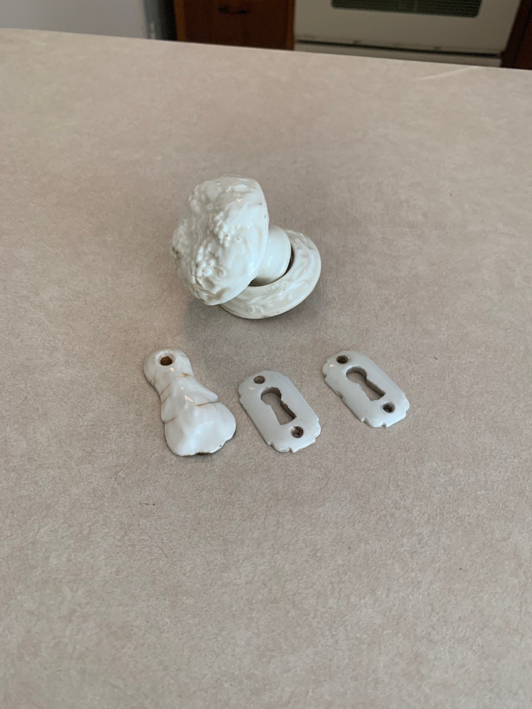 Nice Collection of Porcelain Door Knob Lock Bezels Key Cover - Etsy