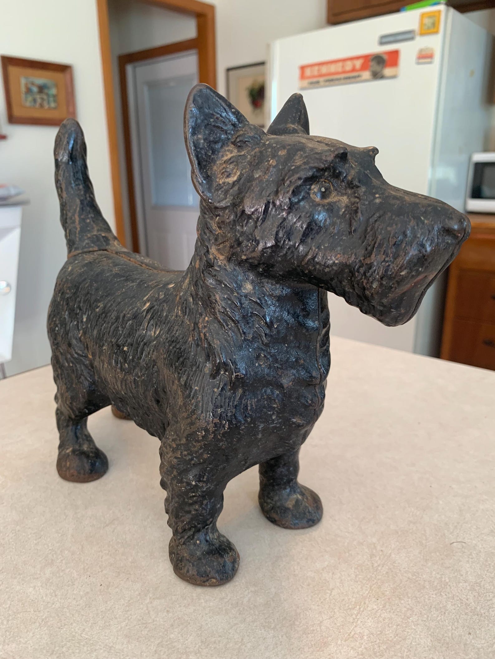 Large Cast Iron Hubley Black Scotty Dog Door Stop - Etsy