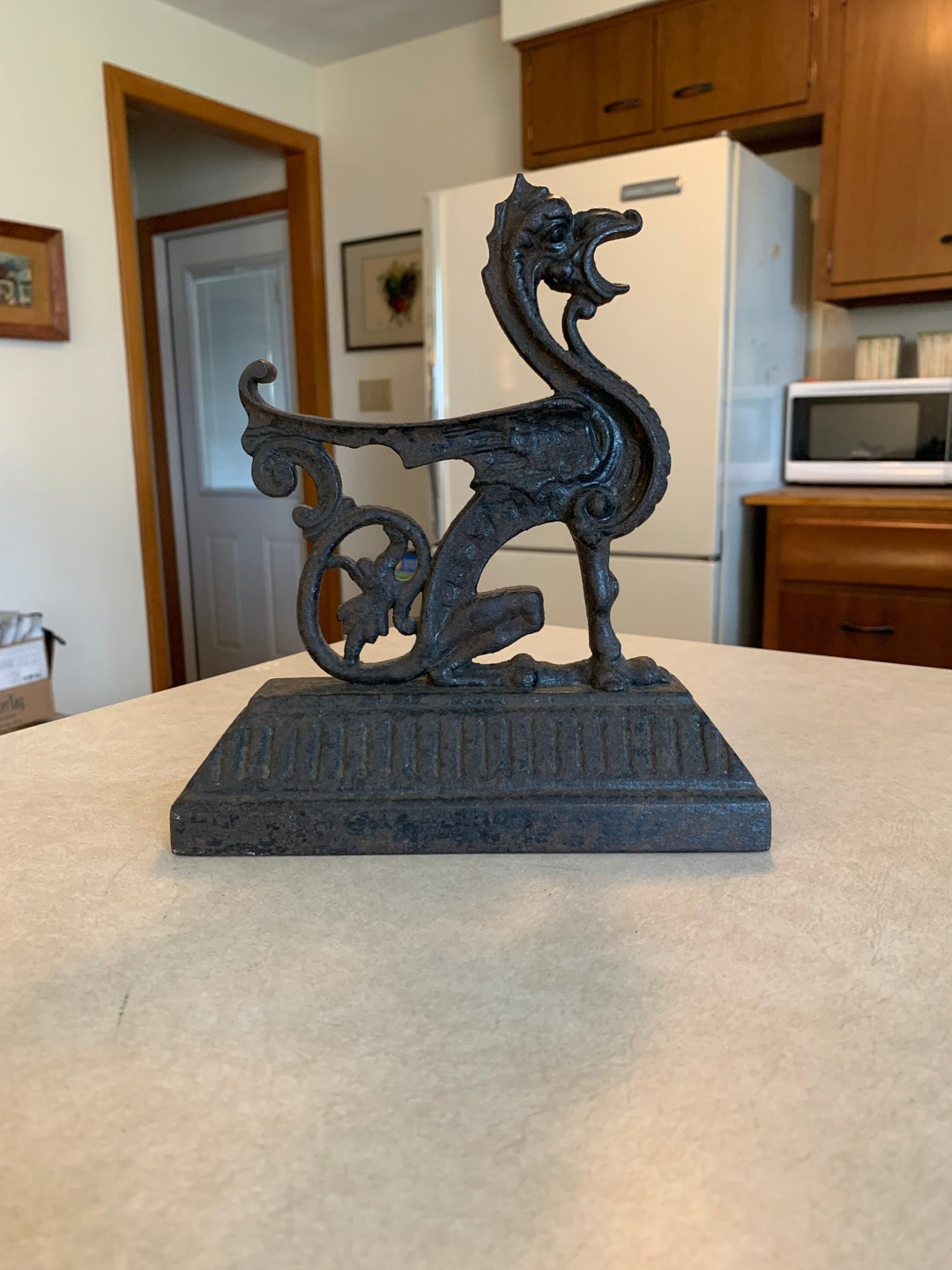 RARE Cast Iron 18th Century Gargoyle Boot Scraper Griffen - Etsy